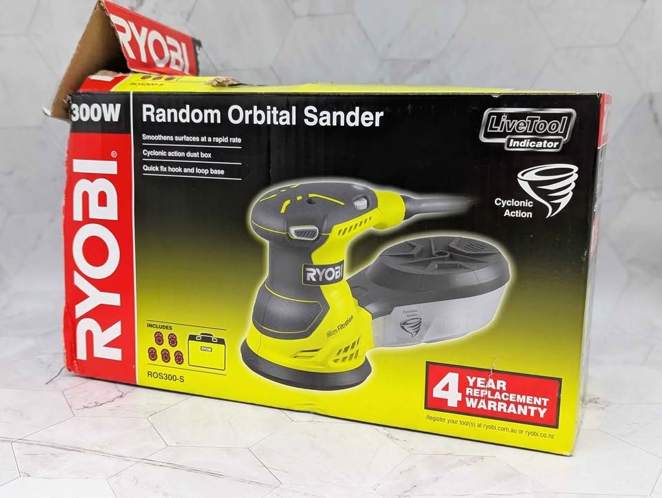 Ryobi 300W Random Orbital Sander (ROS300-S) – BP389926 - PennyWise