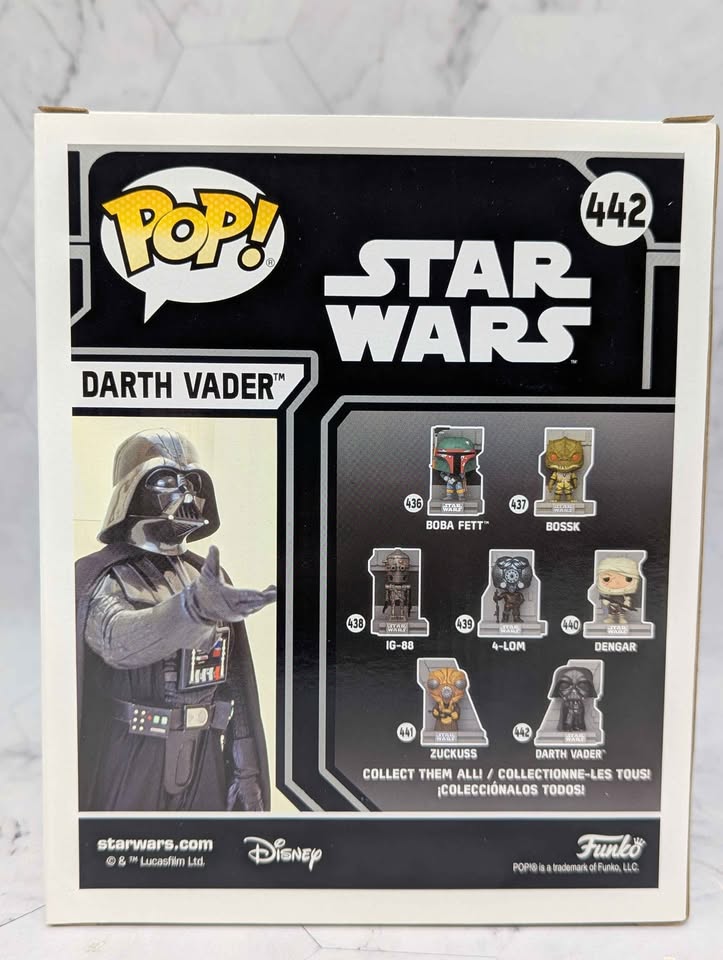Pop Star Wars Deluxe Bounty Hunters Collection: Darth Vader Vinyl #442 ...