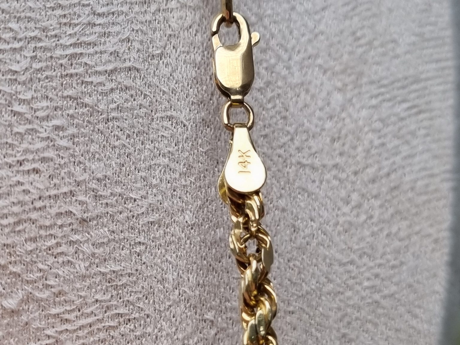 14ct Yellow Gold Rope Link Necklace TW403116 - PennyWise