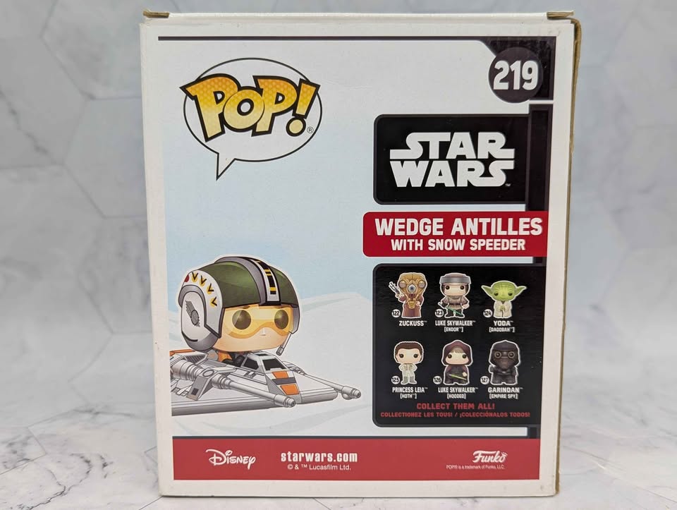 Pop Star Wars Wedge Antilles w/ Snow Speeder Vinyl #219 – BP406455 ...