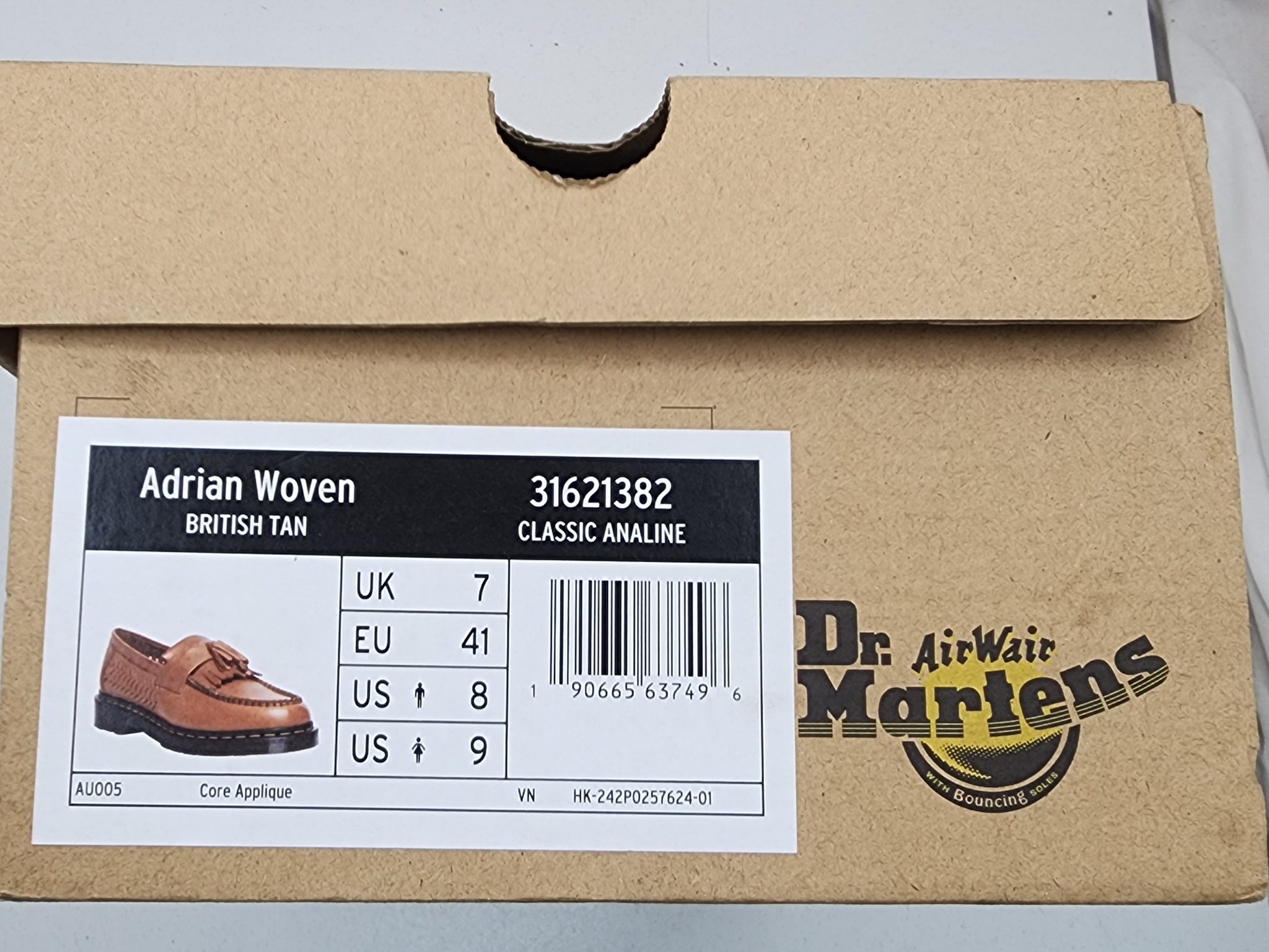 Dr. Martens AirWair Shoes Adrian Woven British Tan EU41 – IP405460 ...