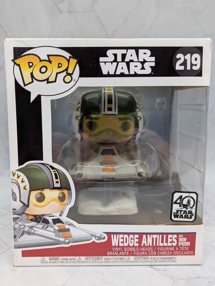 Pop Star Wars Wedge Antilles w/ Snow Speeder Vinyl #219 – BP406455 ...
