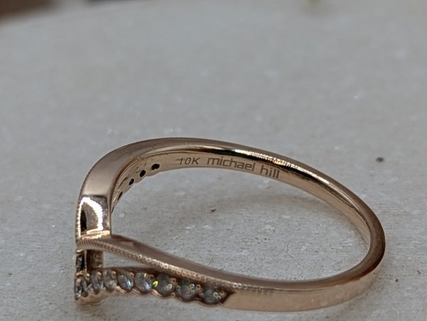 Ladies 10CT Rose Gold Diamond Ring (2.0gms) – BP393949 - PennyWise