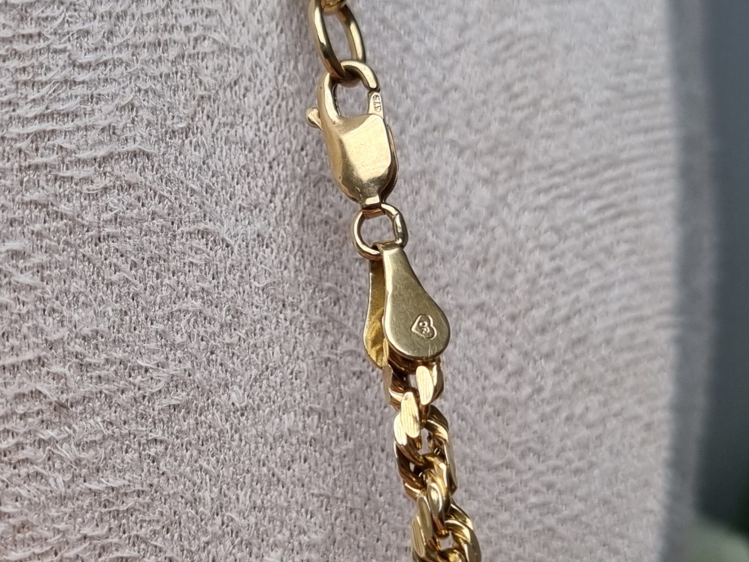 14ct Yellow Gold Rope Link Necklace TW403116 - PennyWise