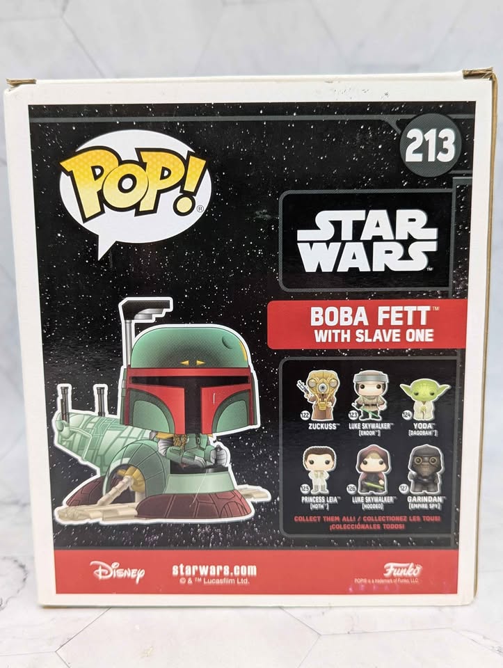 Pop Star Wars Boba Fett w/ Slave One Vinyl #213 – BP406449 - PennyWise