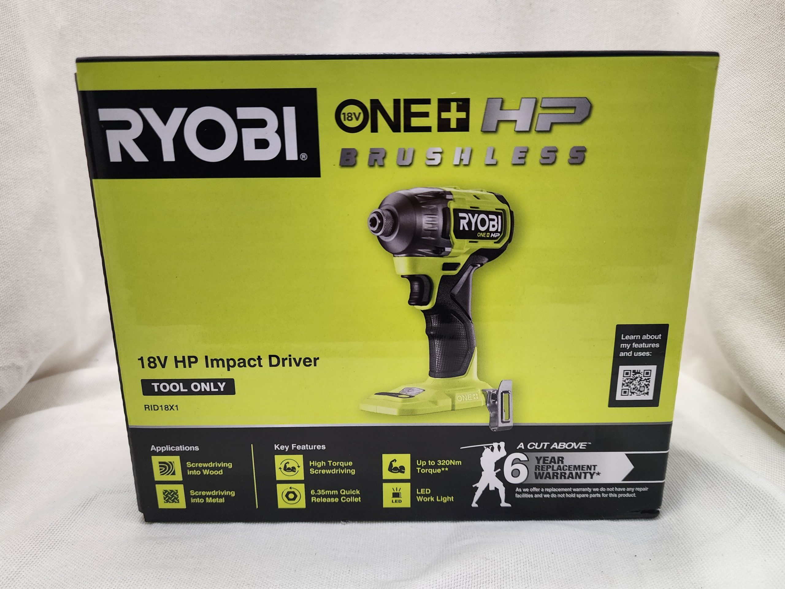 Ryobi 18V HP Impact Driver RID18X1 Sealed in Box – IP410827 - PennyWise