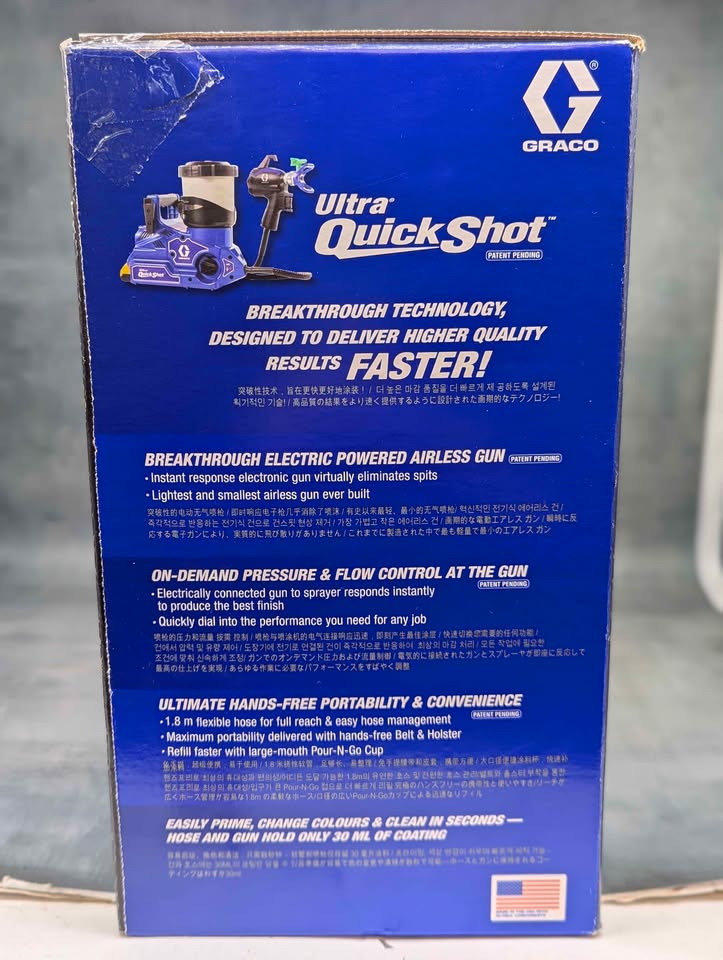 Sealed Graco Ultra QuickShot Airless Electric Powered Spray Tool ...