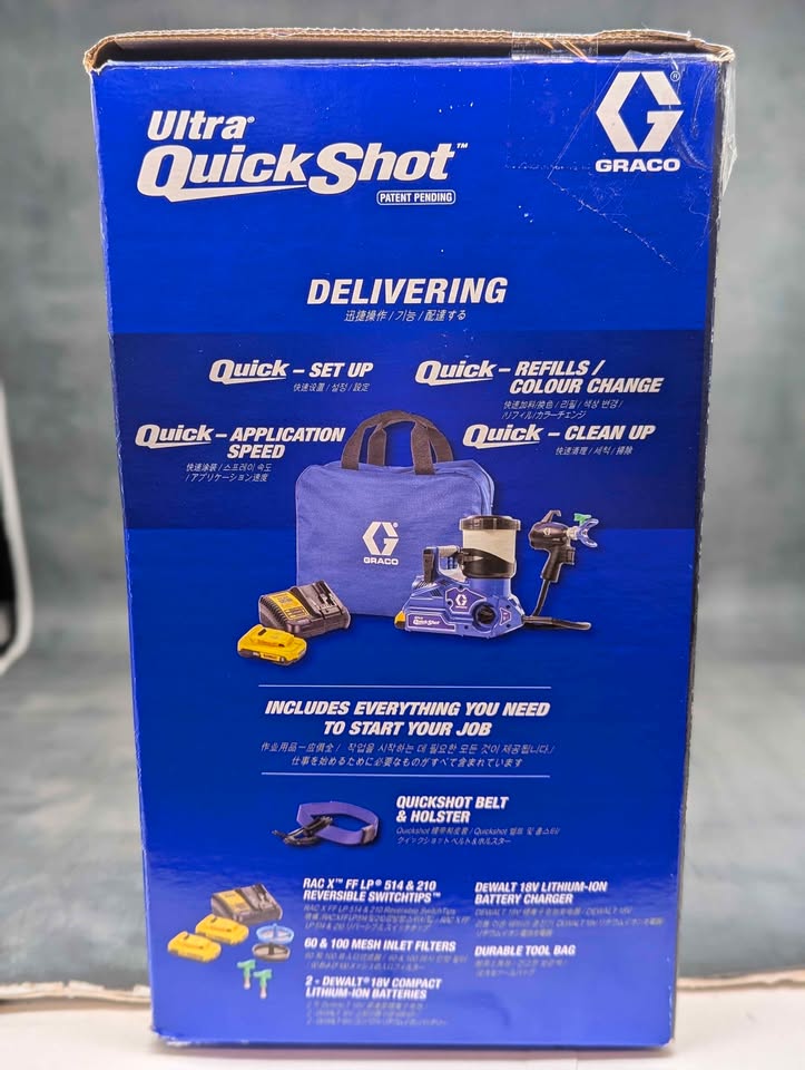 Sealed Graco Ultra QuickShot Airless Electric Powered Spray Tool ...